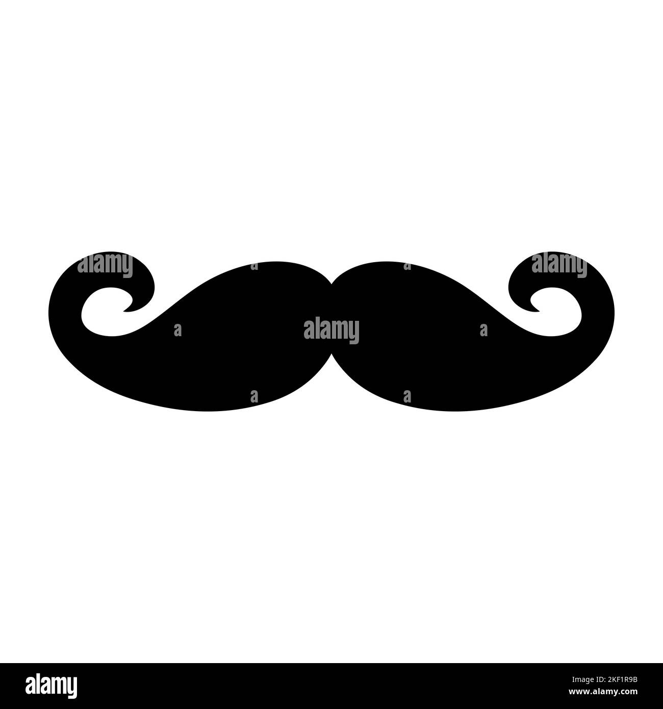 Moustache icon. Moustache silhouettes. Isolated moustache symbol ...