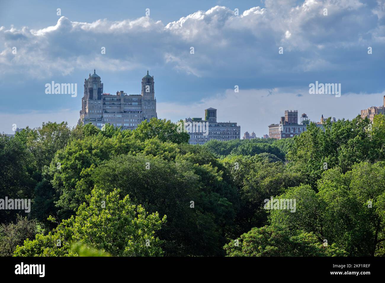 City skyline green trees hi-res stock photography and images - Alamy