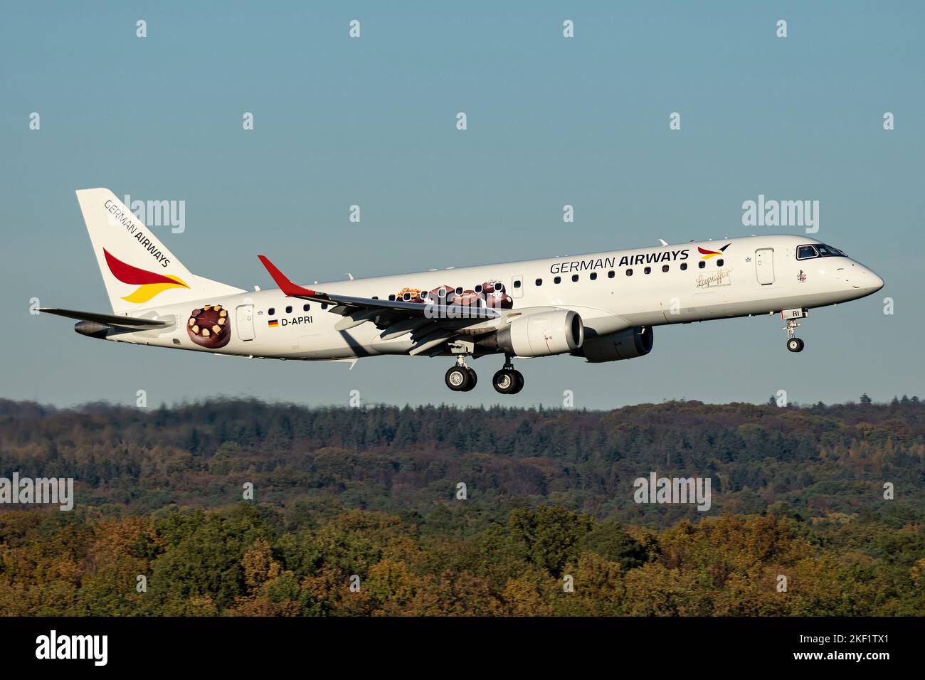 German Airways Embraer ERJ-190 with registration D-APRI in special ...