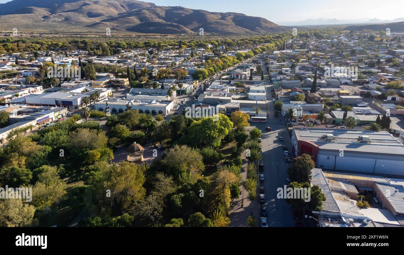 Panoramic high view of Mexico's town Stock Photo - Alamy