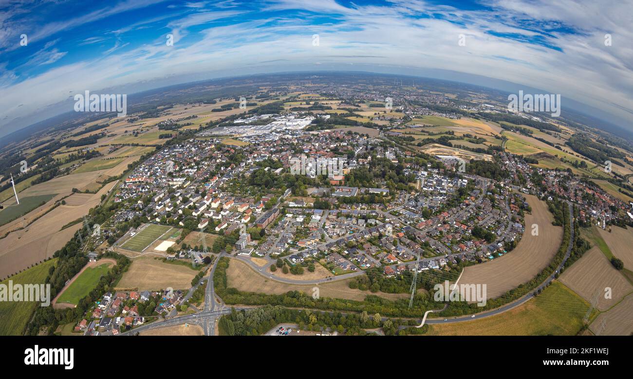 Luftbild von selm bork mit der kath kirche st stephanus bork hi-res ...