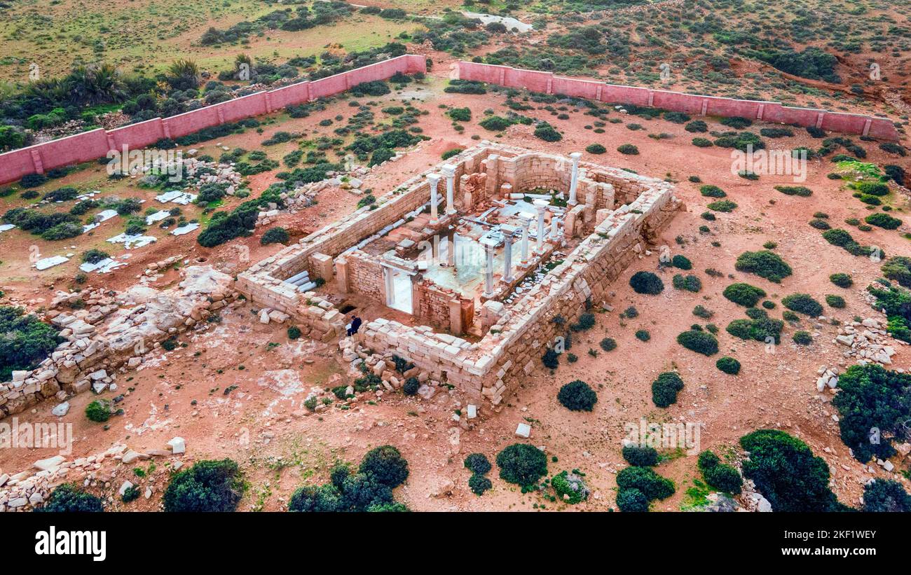 Al Athrun Byzantine Church,Libya Stock Photo - Alamy