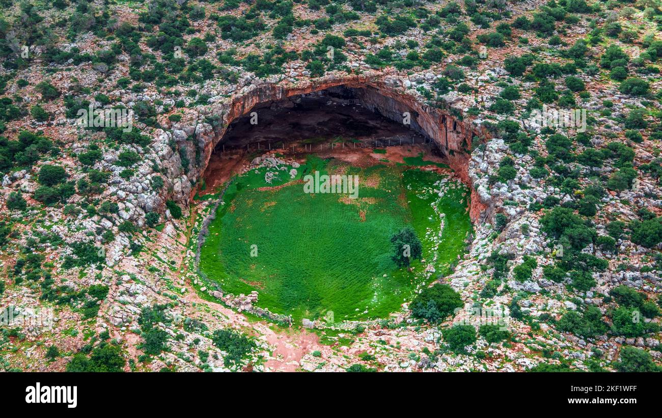 The Haua Fteah cave is a huge semi-circular rock-shelter The site was ...