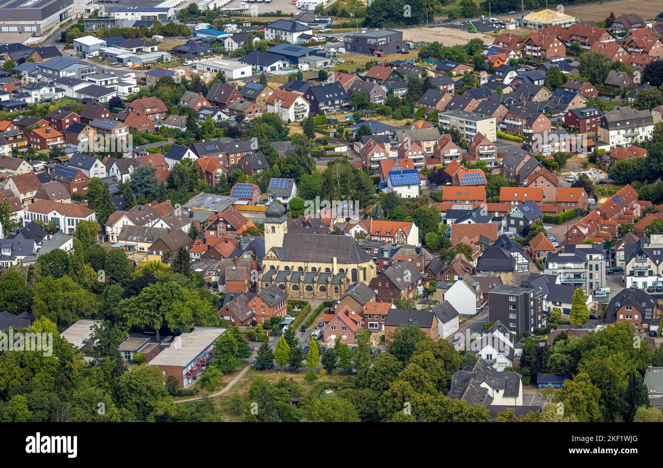 Luftbild von selm bork mit der kath kirche st stephanus bork hi-res ...