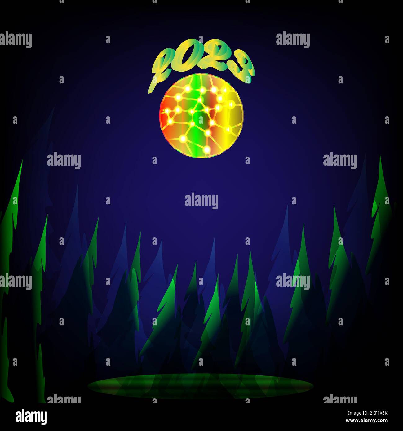 Happy new year 2023 festive night abstract background backdrop ...
