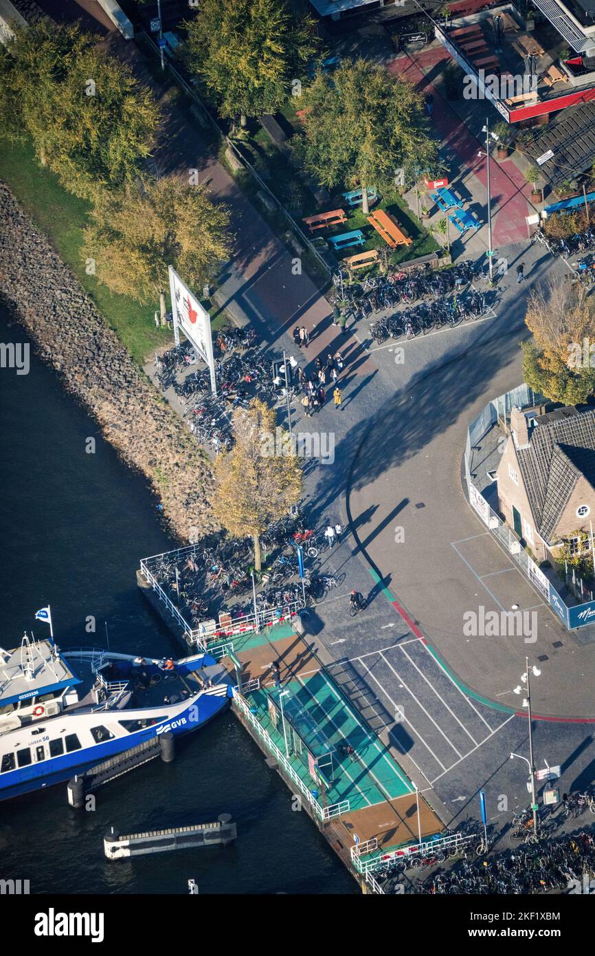 Aerial of Inner city of Amsterdam The Netherlands Stock Photo - Alamy