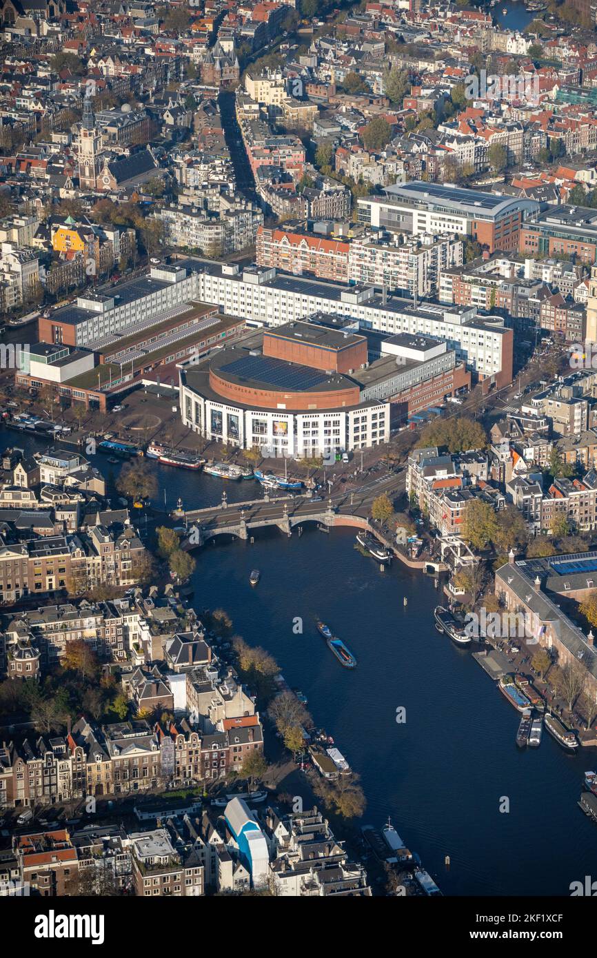 Aerial of Inner city of Amsterdam The Netherlands Stock Photo - Alamy