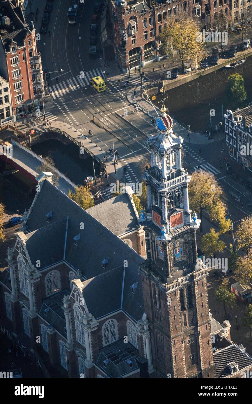 Aerial of Inner city of Amsterdam The Netherlands Stock Photo - Alamy