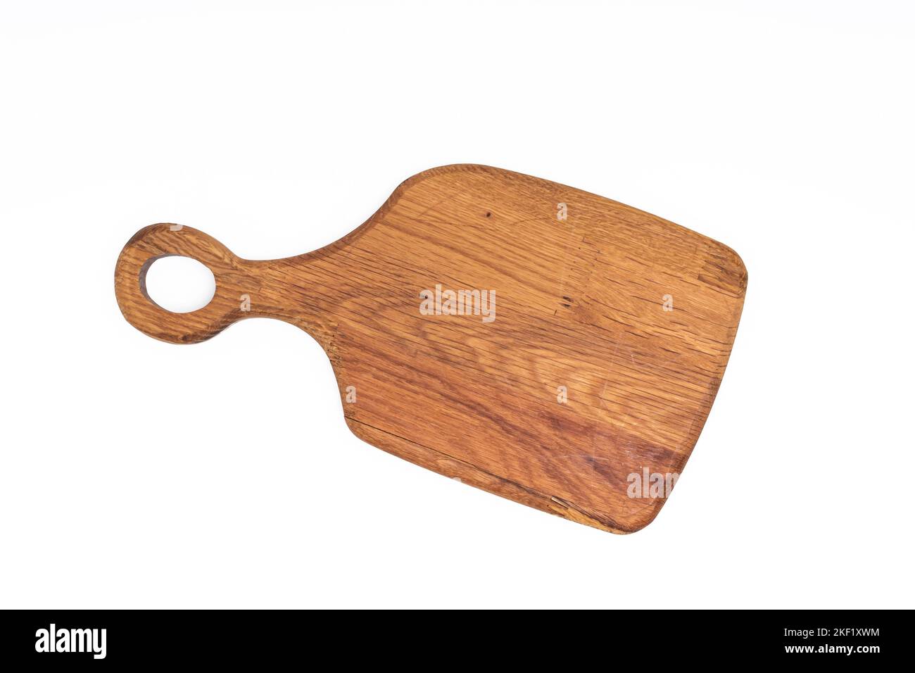Wooden Cutting Board Kitchenware White Background Stock Photo Alamy
