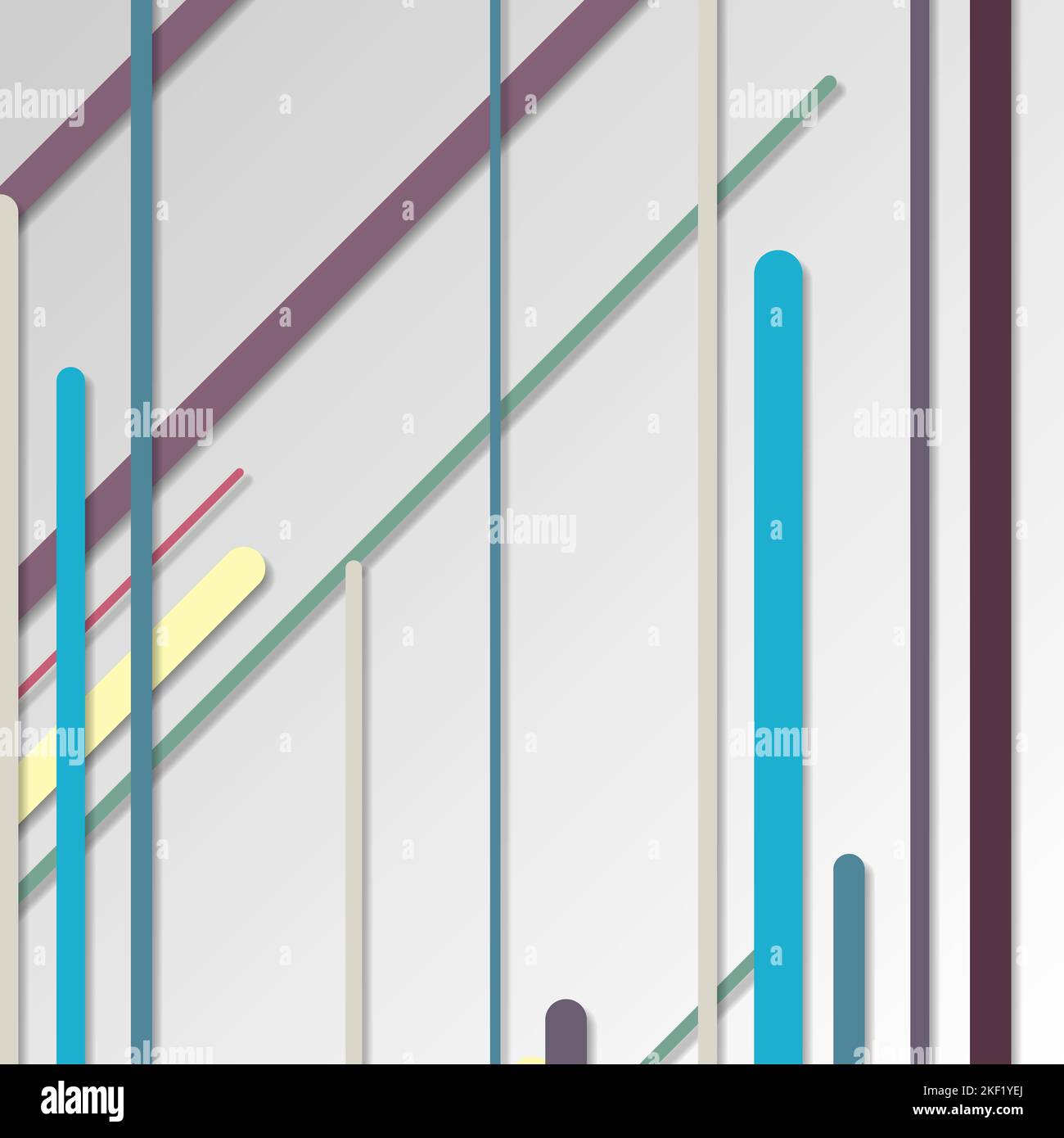 Random Color flowing rounded stripes illustration Stock Vector Image ...