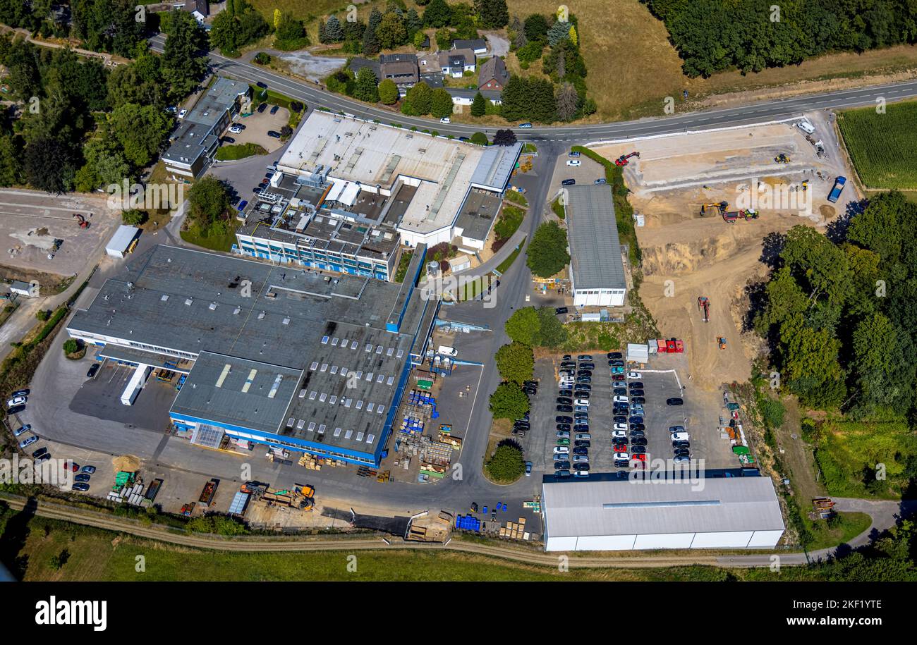 Aerial view, Wicke factory site, Gennebreck, Sprockhövel, Ruhr area ...