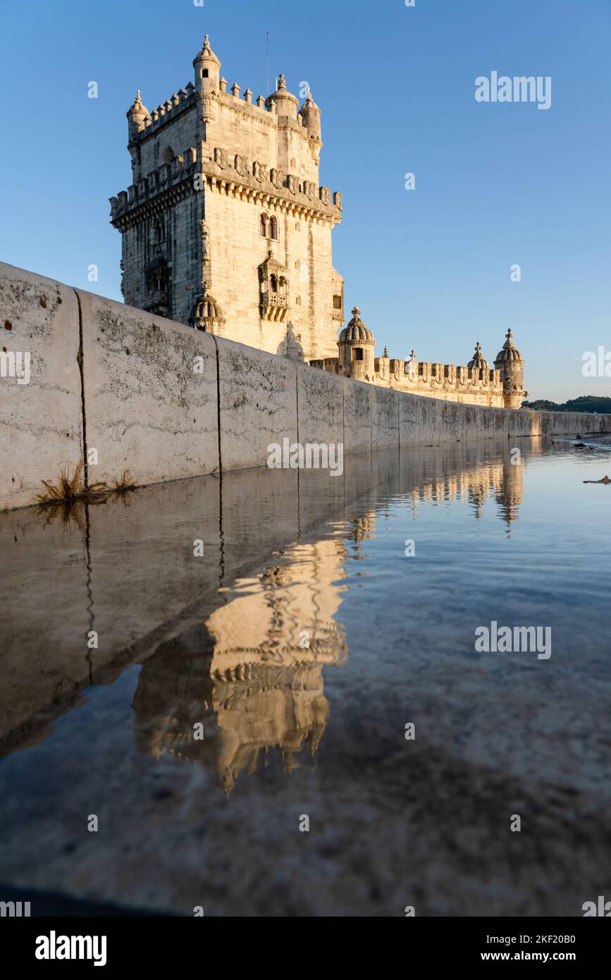 The Torre de Belém (Belem Tower) in the Belem District in Lisbon ...