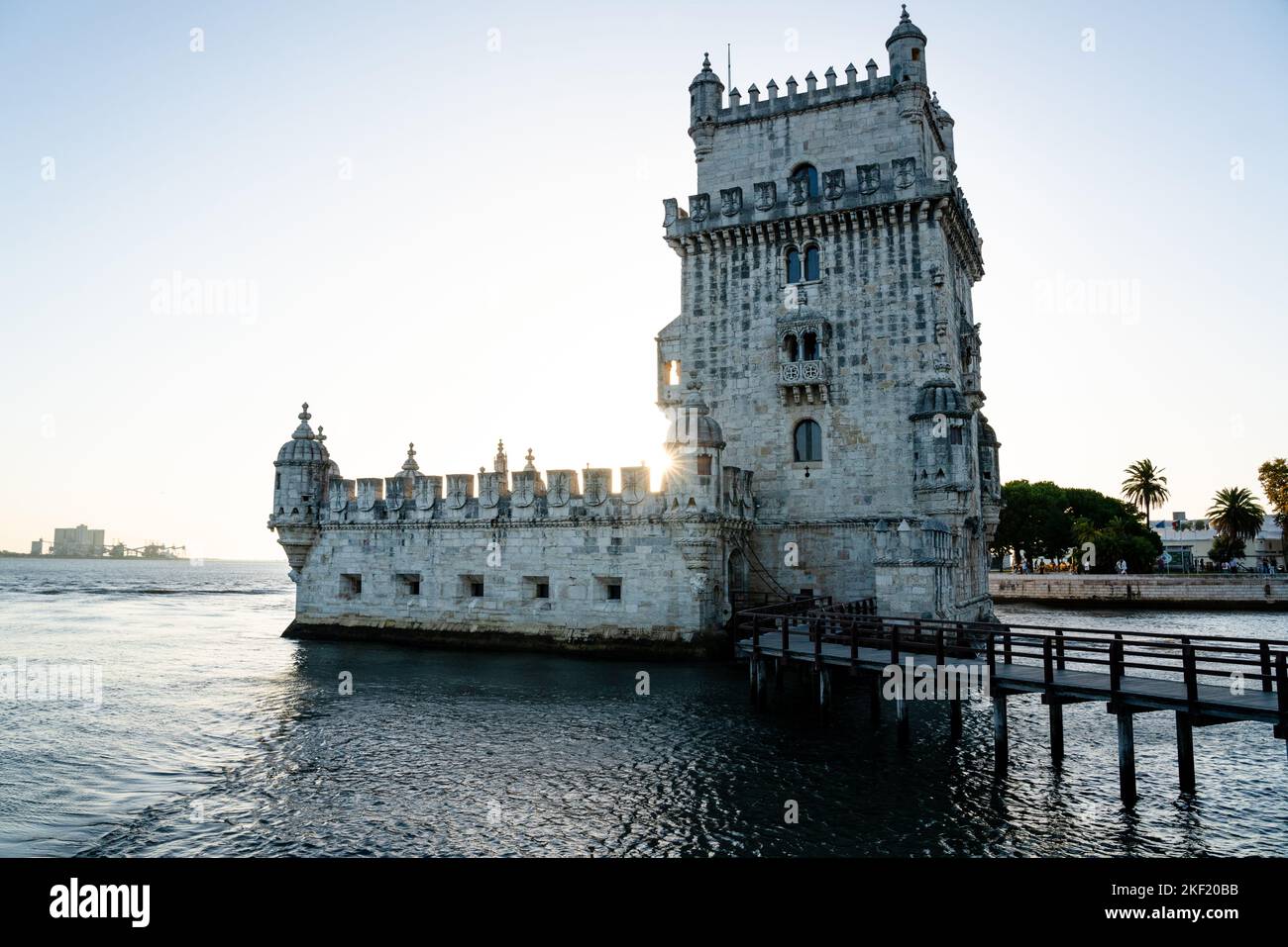 The Torre de Belém (Belem Tower) in the Belem District in Lisbon ...