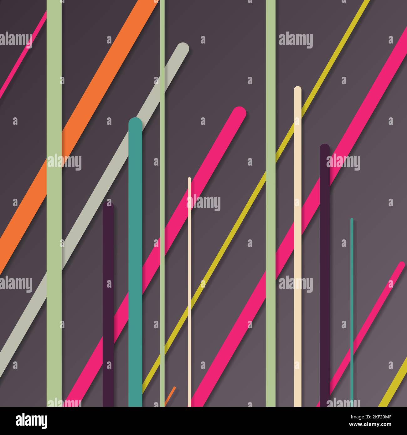 Random Color flowing rounded stripes illustration Stock Vector Image ...