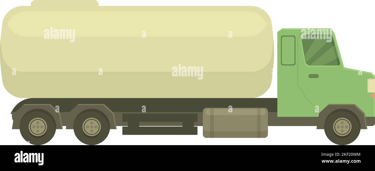 Oil tank icon cartoon vector. Truck cistern. Fuel gas Stock Vector ...