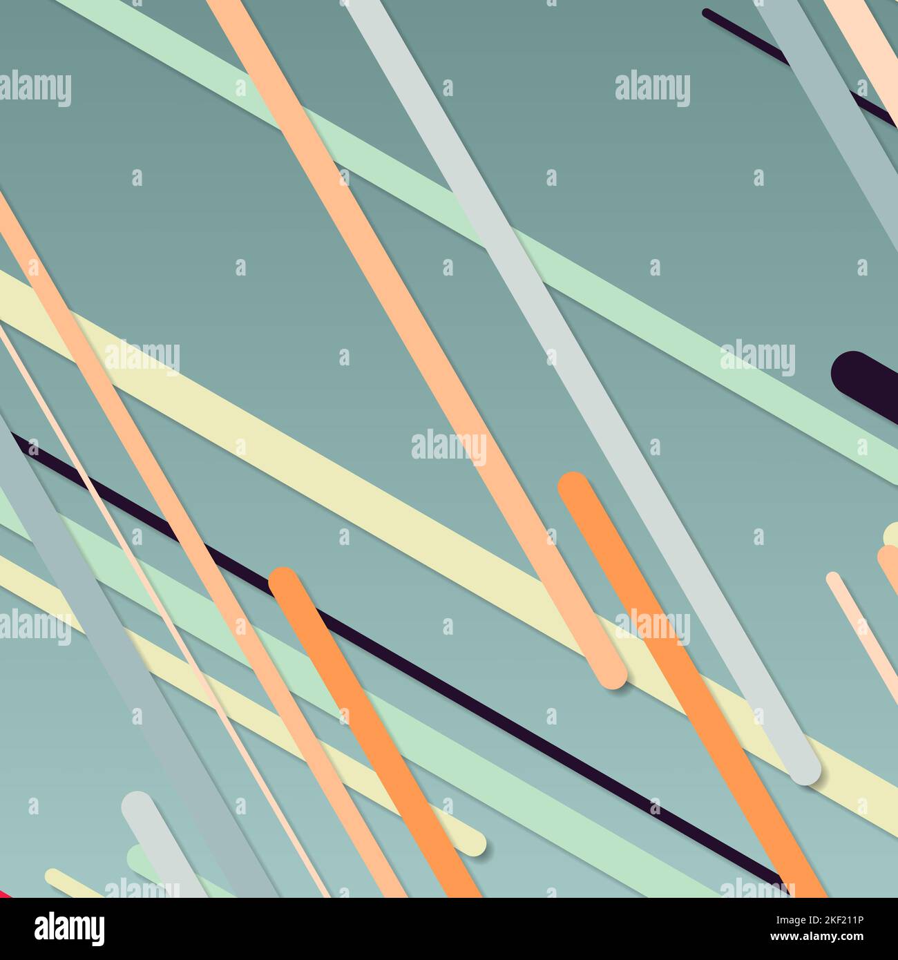 Random Color flowing rounded stripes illustration Stock Vector Image ...