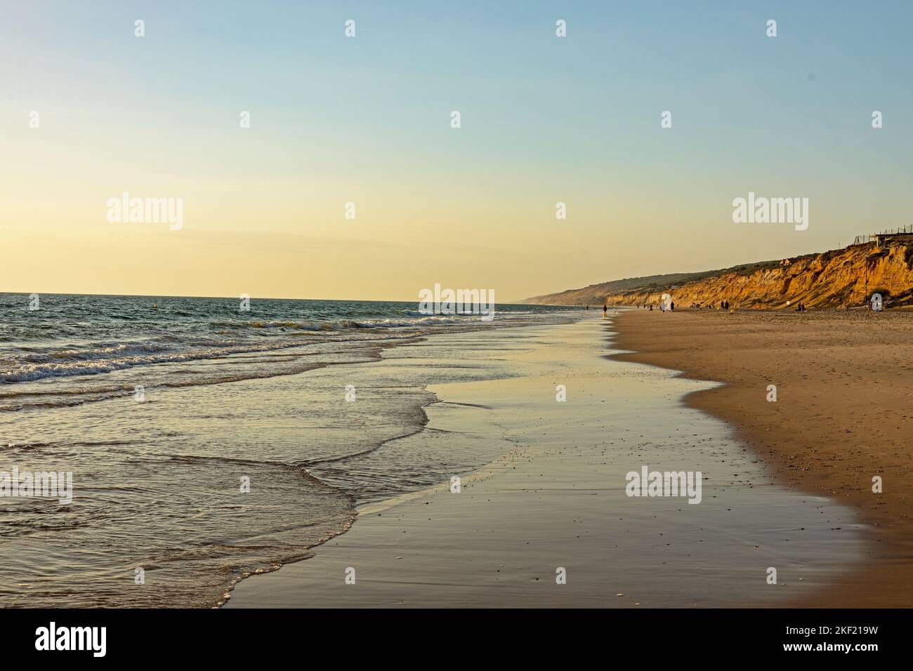 beautiful empty sand beach in Matalascanas Stock Photo - Alamy