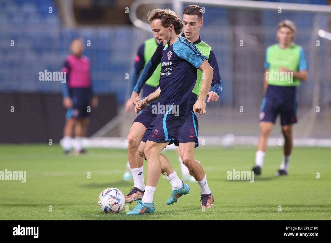 Riyadh, Saudi Arabia. 15th Nov, 2022. Luka Modric of Croatia during ...