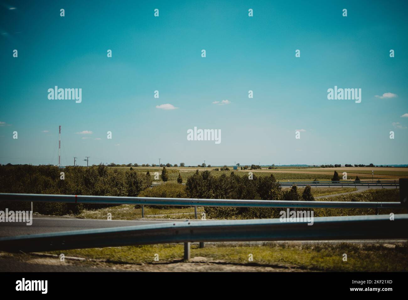 A beautiful shot of a highway and traffic signs in Austria Stock Photo ...