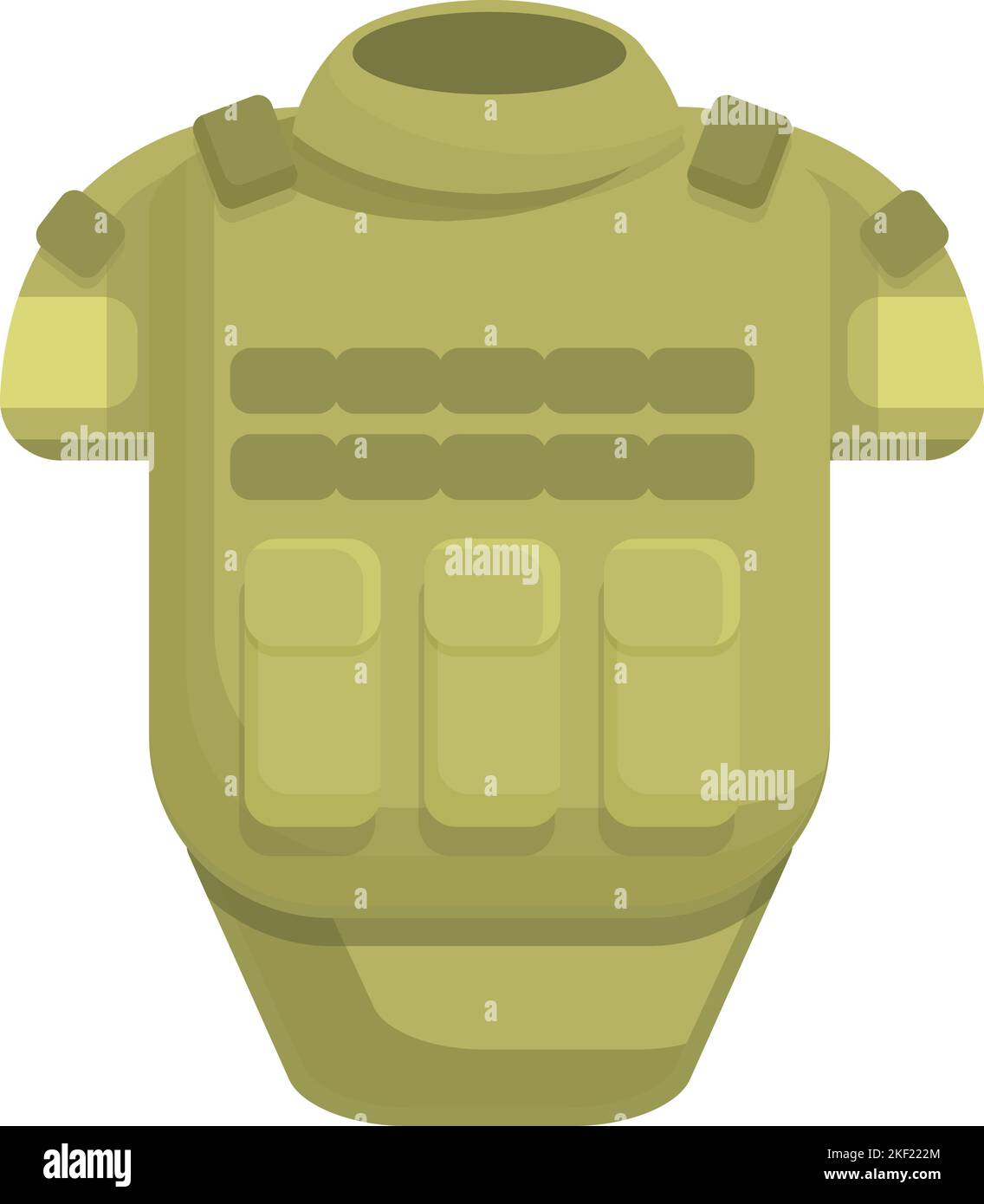 Army vest icon cartoon vector. Tactical jacket. Bulletproof armor Stock ...
