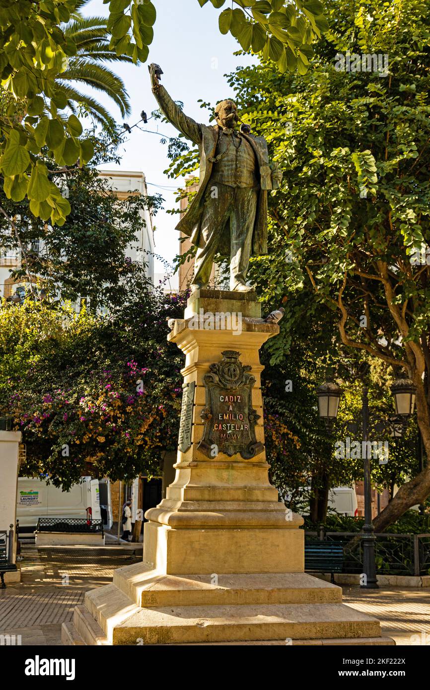 candlemas square and gardens with view to Emilio Castelar statue in ...