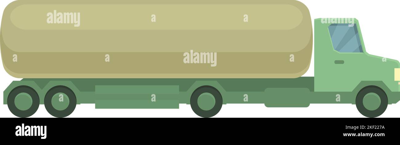 Gasoline truck icon cartoon vector. Tank cistern. Oil fuel Stock Vector ...