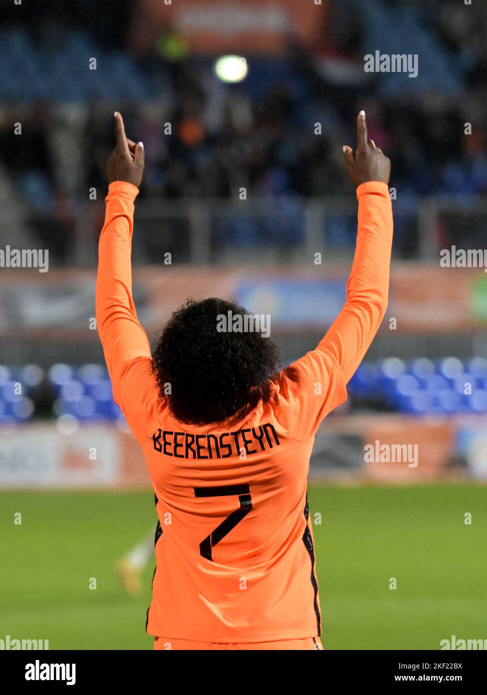 ZWOLLE - Lineth Beerensteyn of Holland celebrates the 2-0 during the ...