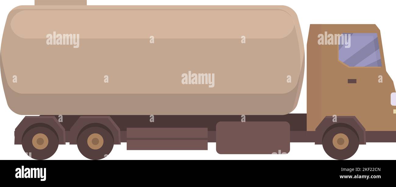 Tank icon cartoon vector. Tanker truck. Gasoline cistern Stock Vector ...