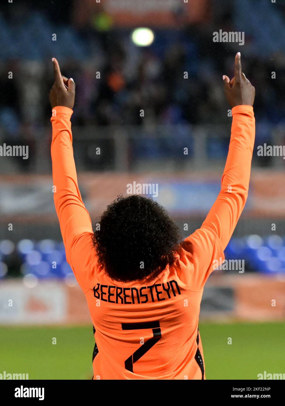 ZWOLLE - Lineth Beerensteyn of Holland celebrates the 2-0 during the ...