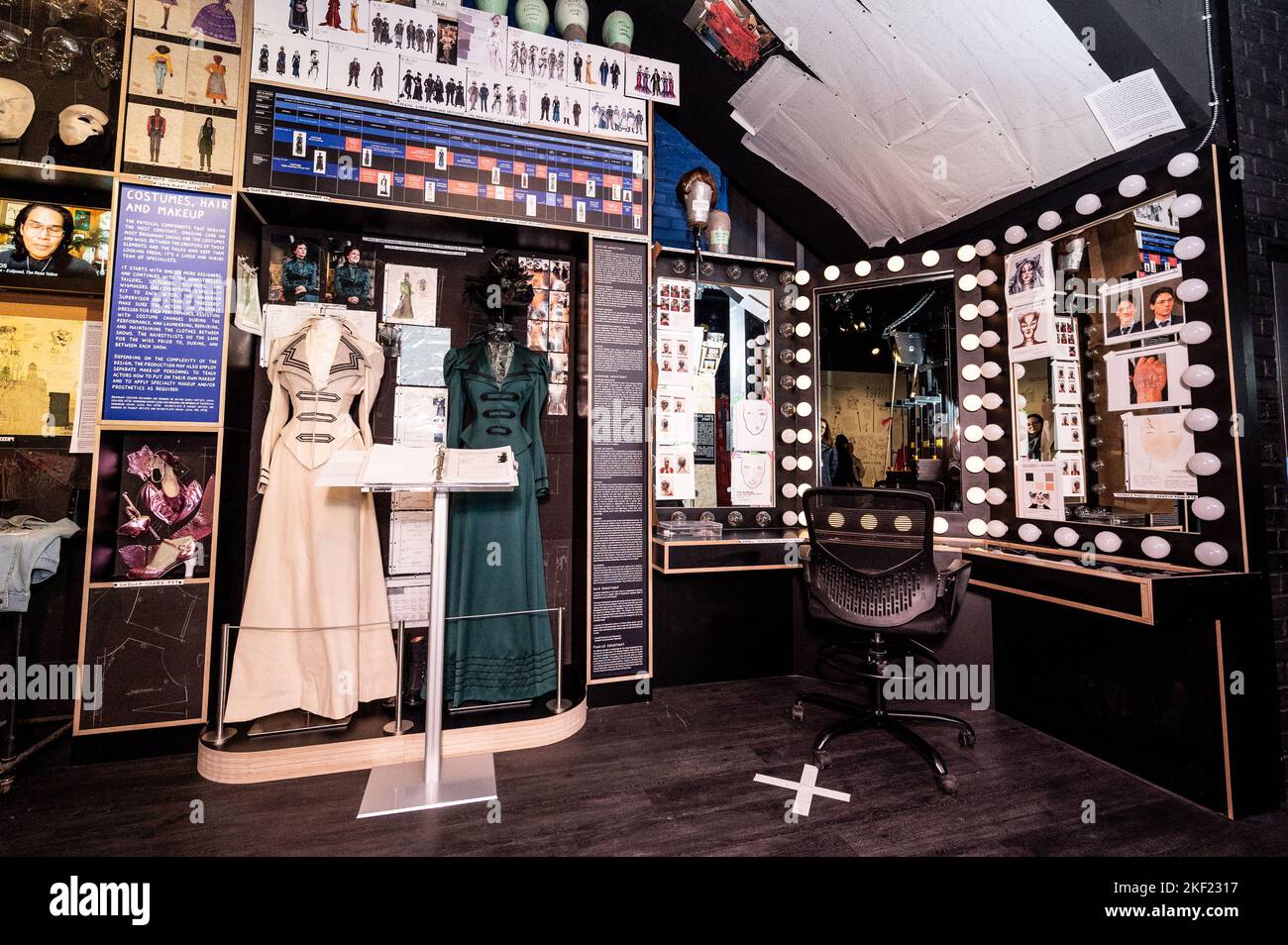 A display at the Museum of Broadway in New York City. (Photo by Michael ...