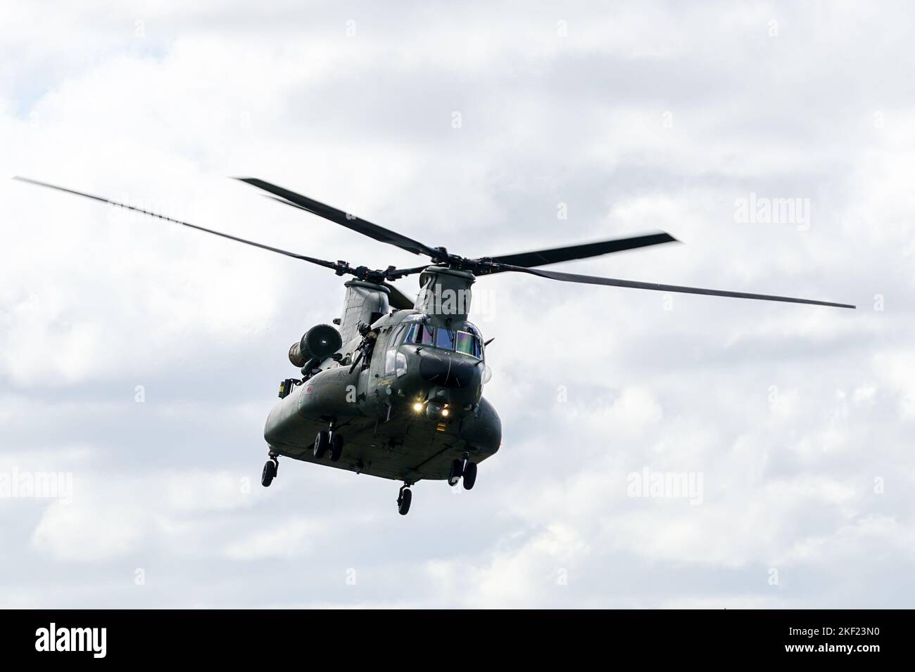 Liepaja, Latvia - August 7, 2022: An Royal Air Force Chinook Helicopter ...
