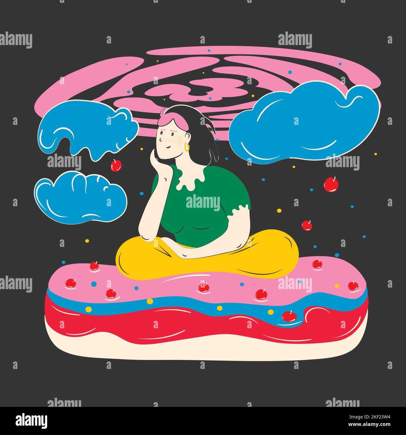 Thinking in nature Stock Vector Images - Alamy