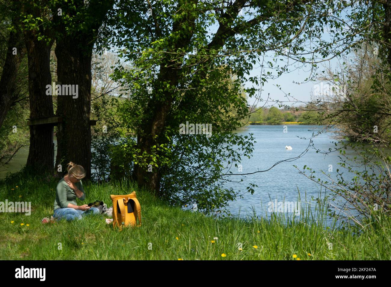 Die Ognon, einer der wildesten Flüsse von Frankreich, durchfliesst die ...