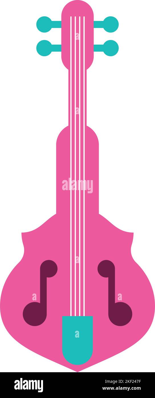 pink fiddle instrument musical Stock Vector Image & Art - Alamy