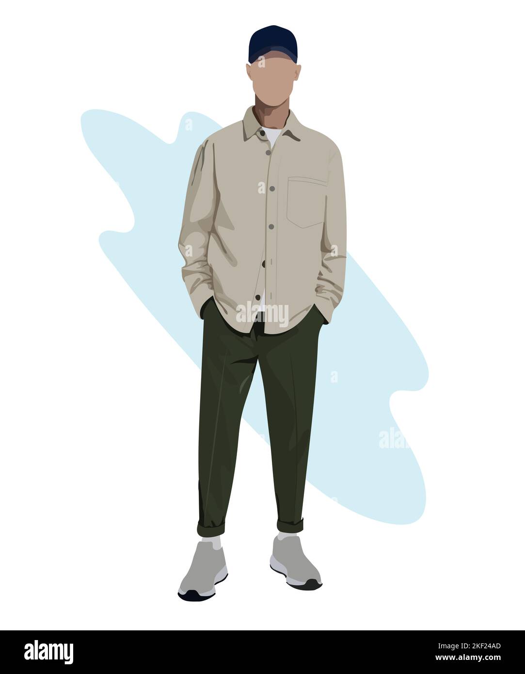 Stylish man. Cartoon male characters. Men in fashion clothes. Flat ...