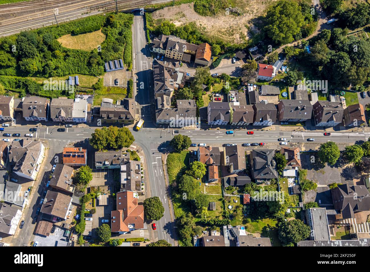 Intersection sprockhoveler strasse and kronenstrasse hi-res stock ...