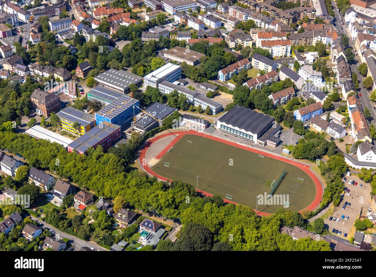 Berufskolleg witten and sports field husemannstrasse hi-res stock ...