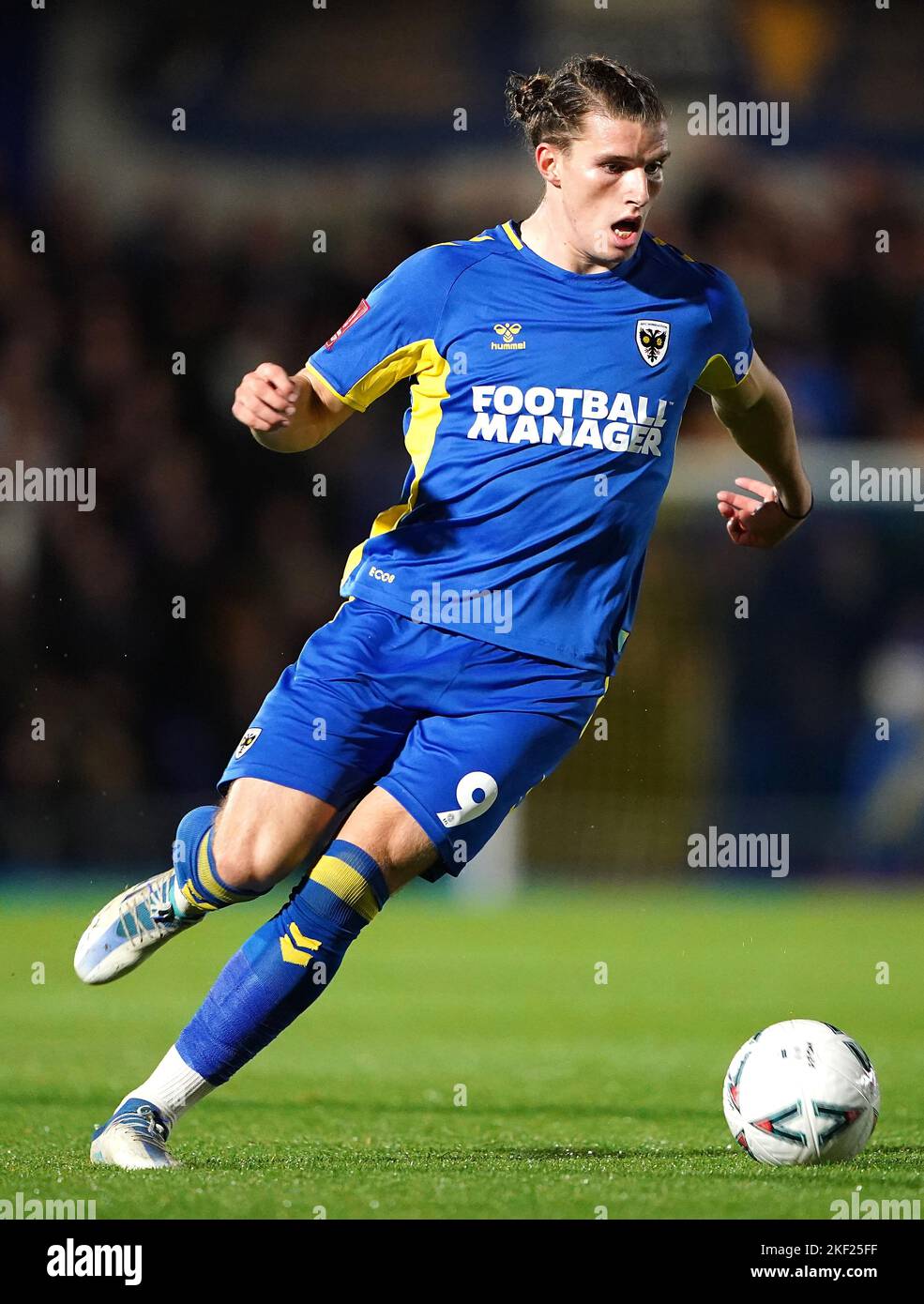 AFC Wimbledon's Joshua Davison in action during the Emirates FA Cup ...