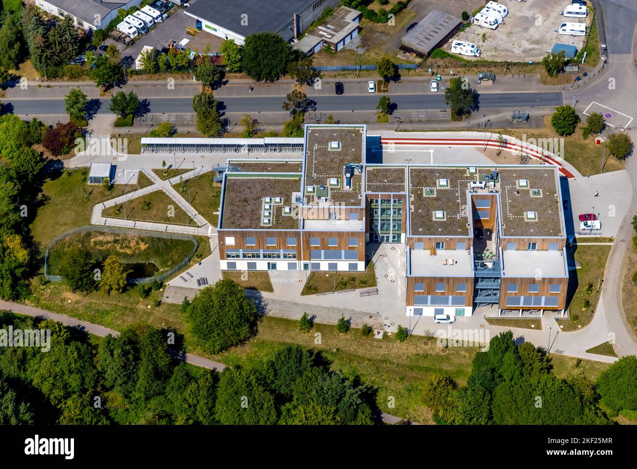 Luftbild, Universität Witten / Herdecke mit Neubau Campuserweiterung in ...