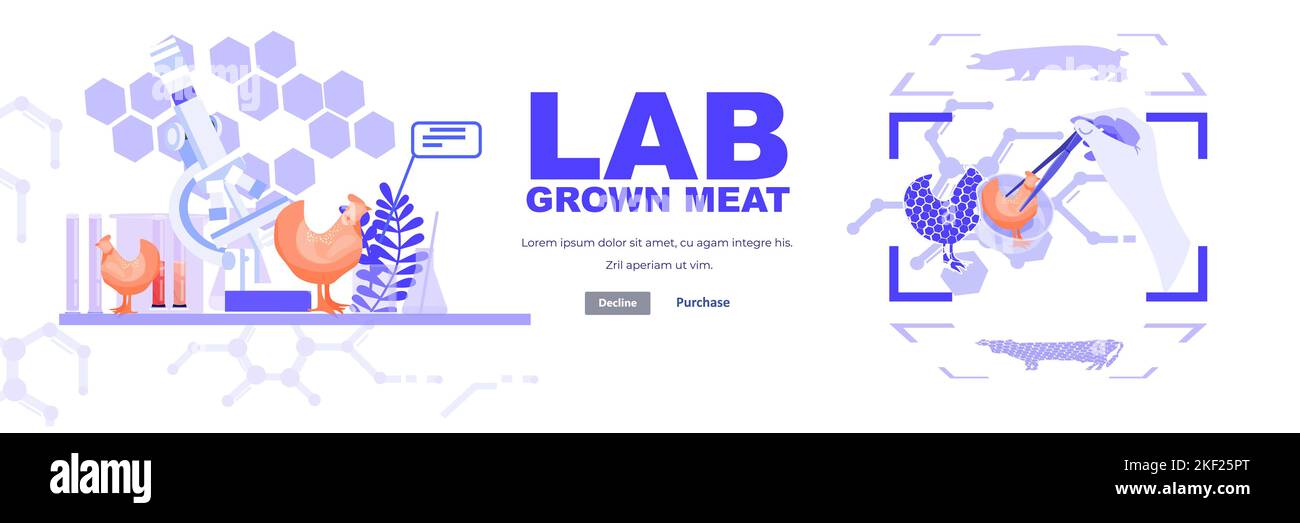 Lab made chicken Stock Vector Images - Alamy