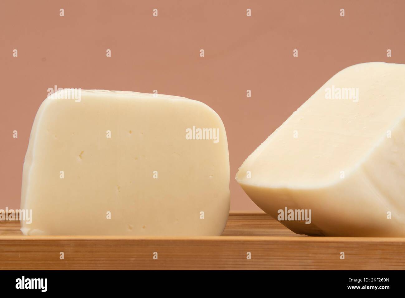 Minas half-cured cheese on a bamboo tray Stock Photo - Alamy