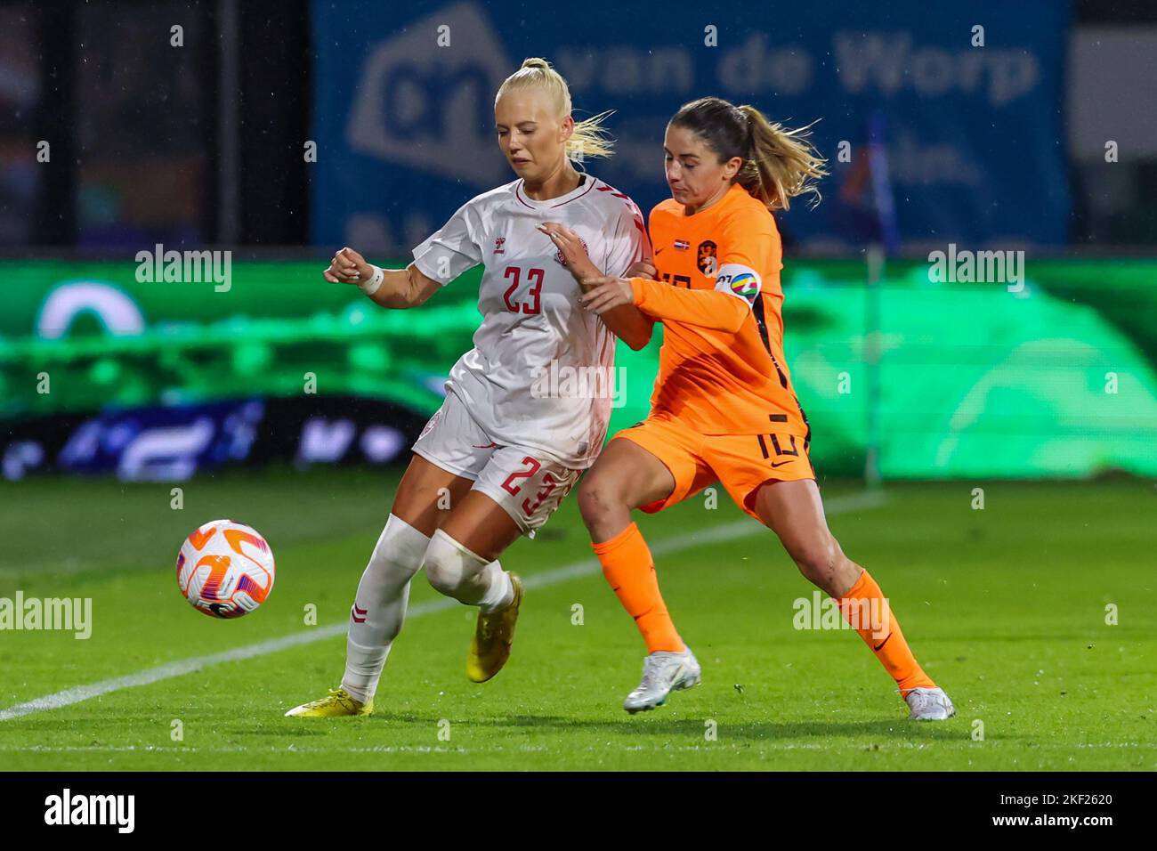 ZWOLLE, NETHERLANDS - NOVEMBER 15: Sofie Svava of Denmark, Danielle van ...