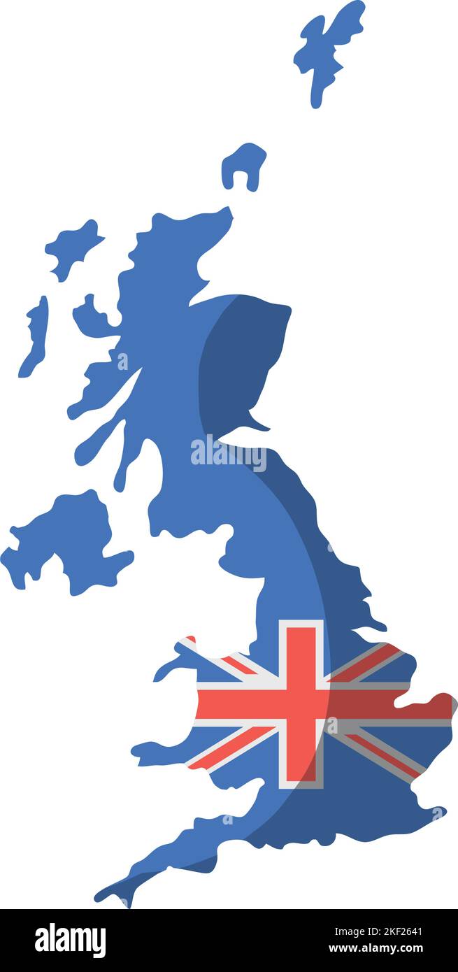 United Kingdom map and flag Stock Vector Image & Art - Alamy