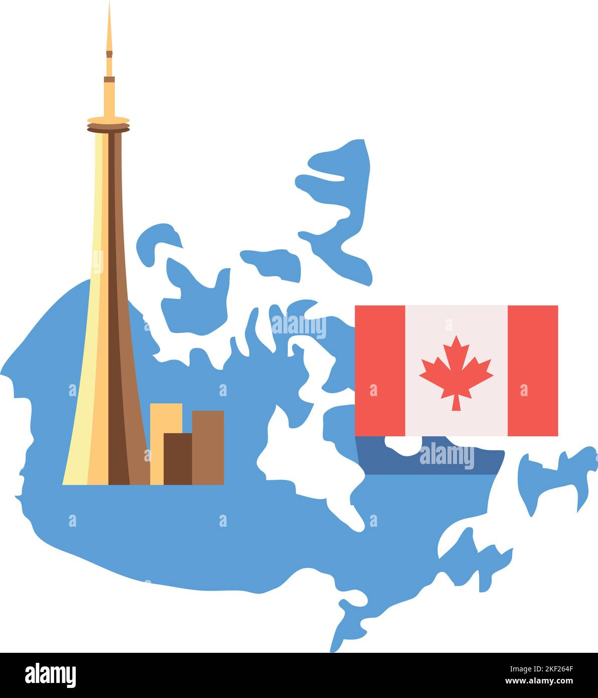 Canada national tower Stock Vector Images - Alamy