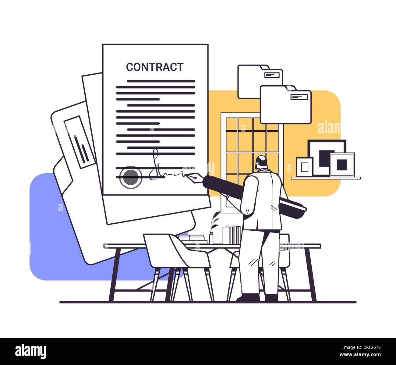 Full length signature Stock Vector Images - Alamy