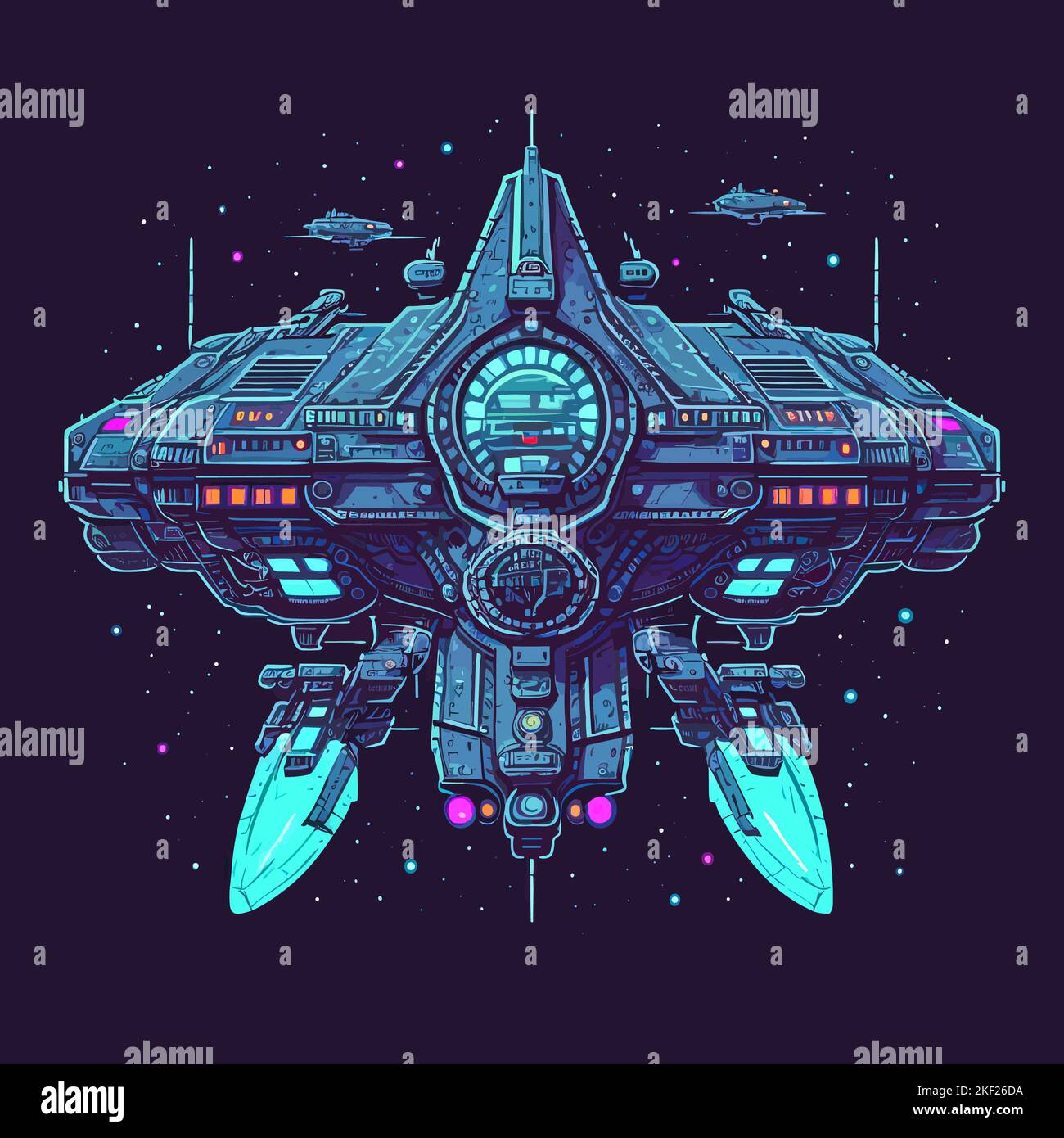 Spaceship construction Stock Vector Images - Alamy