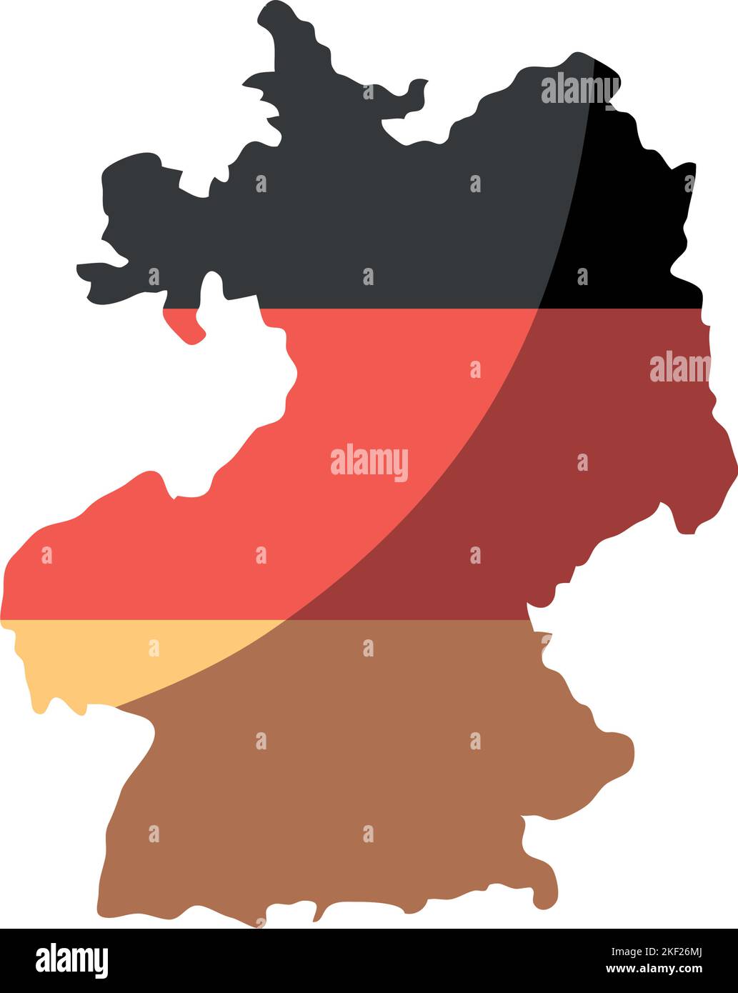 Germany flag and map Stock Vector Image & Art - Alamy