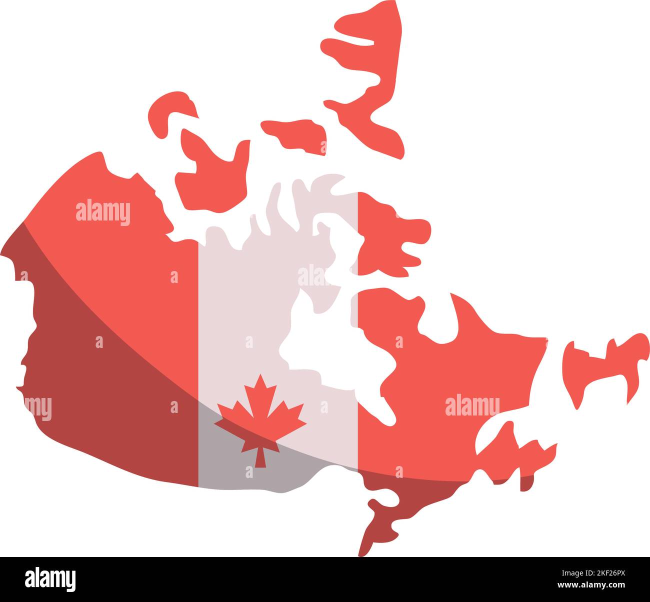 Canada map and flag Stock Vector Image & Art - Alamy