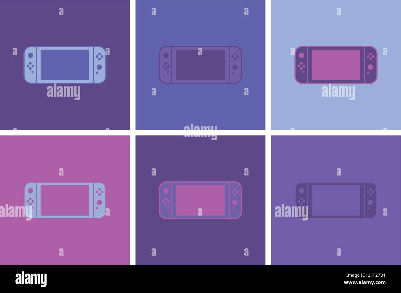 Nintendo switch controller Stock Vector Images - Alamy