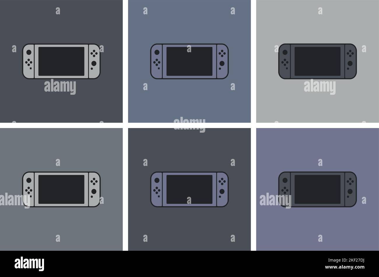 Game controller design template icon. Nintendo Switch. Gamepad Stock ... Game controller design template icon. Nintendo Switch. Gamepad Stock ...
